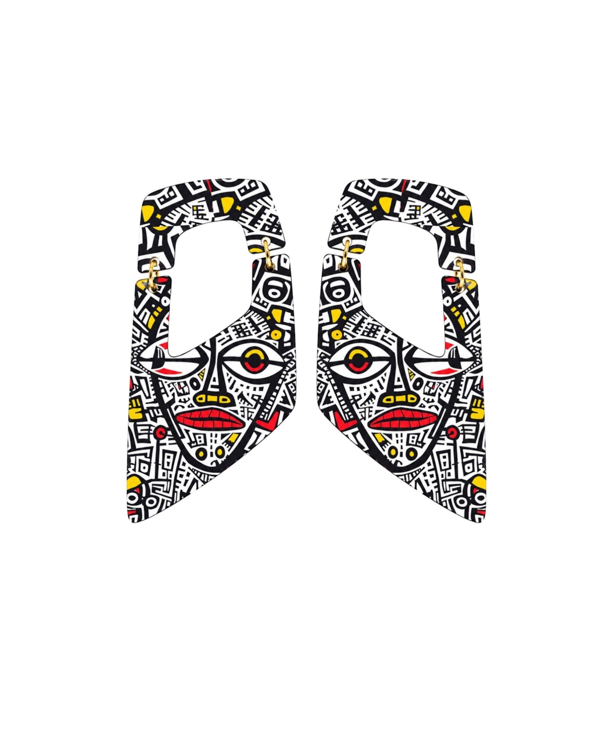 Click here for Swanky Designs Rachel Ii Dangle Geometric Statemen... prices