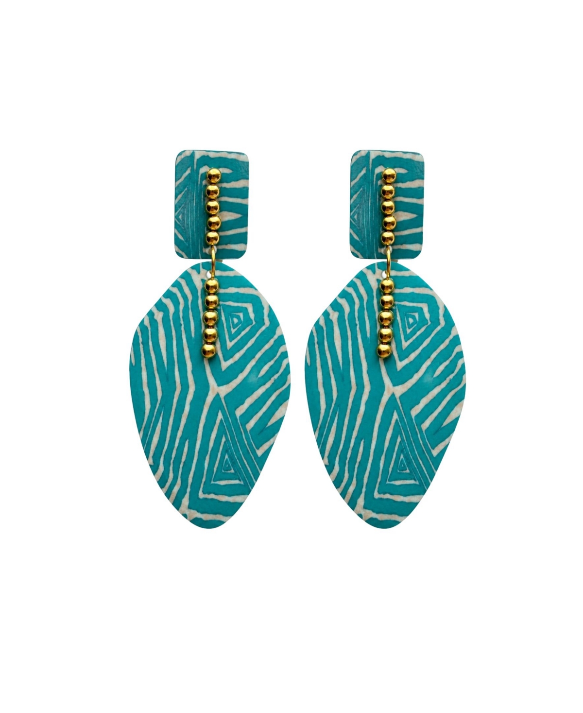 Click here for Swanky Designs Adana Statement Earrings - Turquois... prices