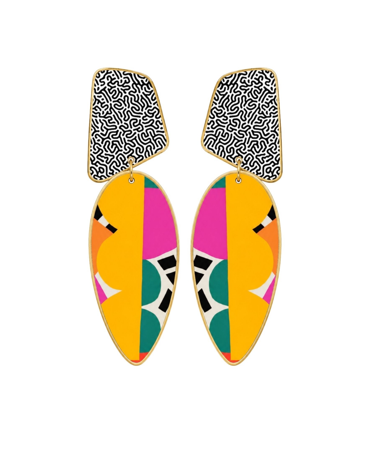Click here for Swanky Designs Kailani Tropical Statement Earrings... prices