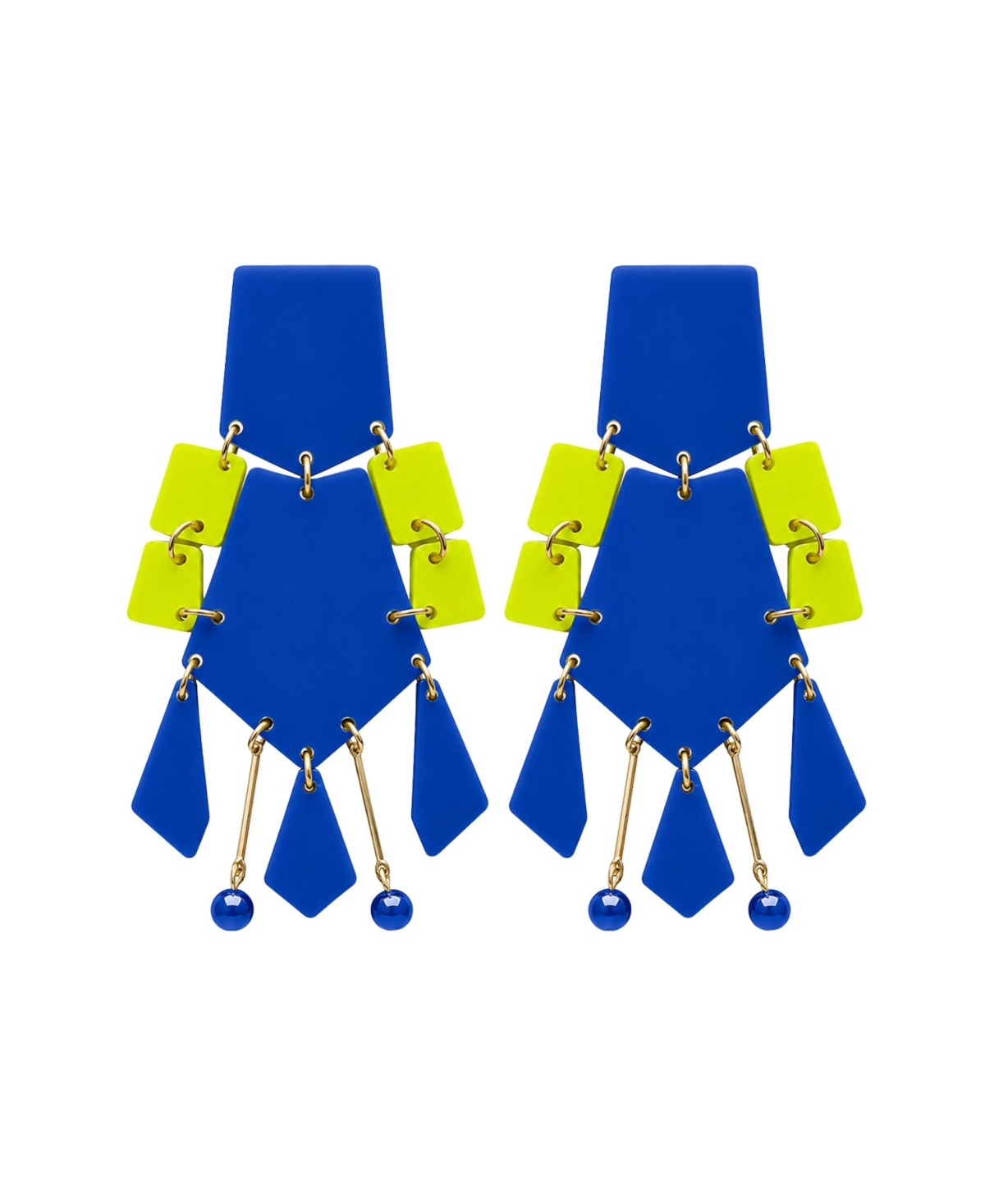 Click here for Swanky Designs Pippa Dangle Statement Earrings - B... prices