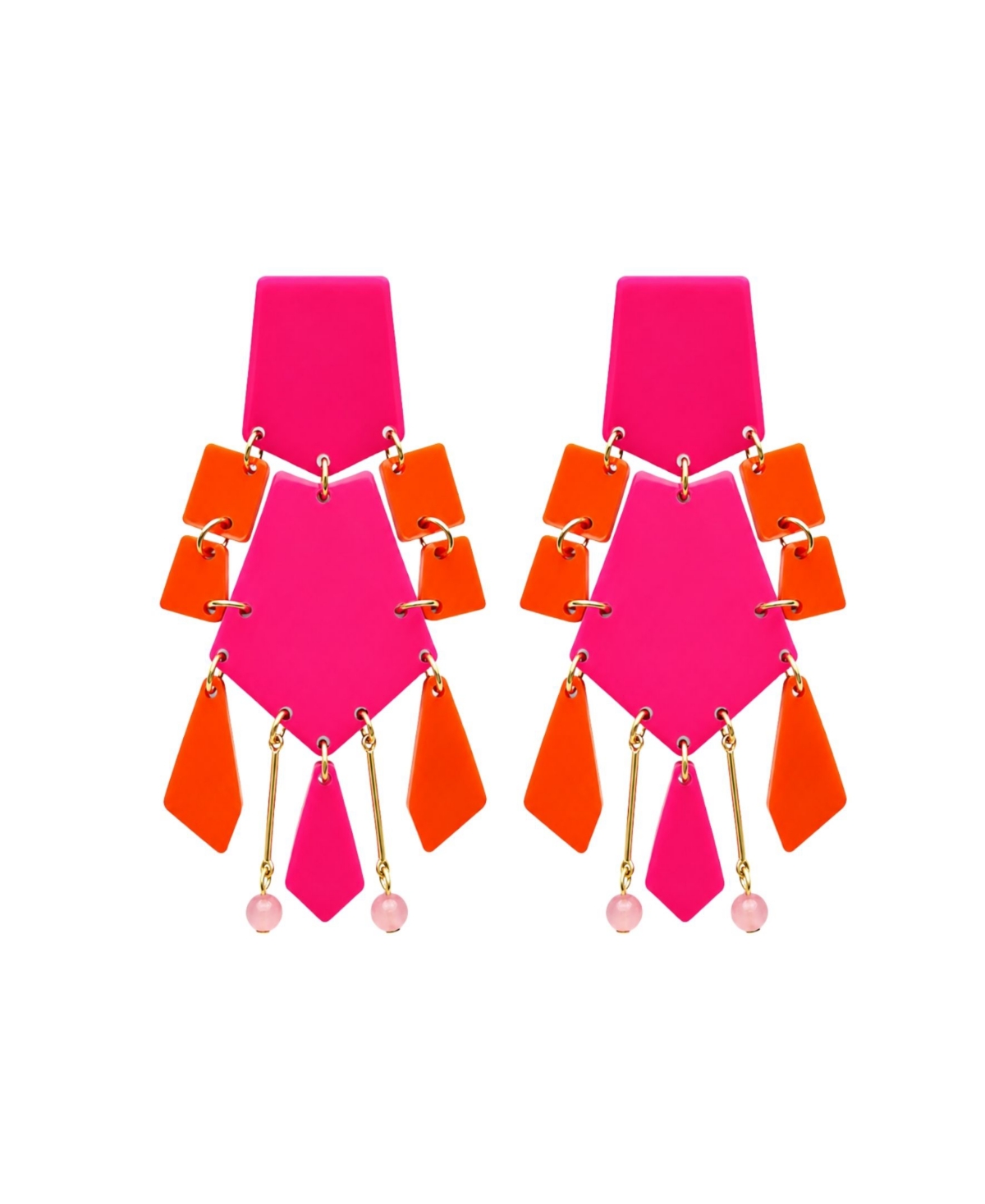 Click here for Swanky Designs Pippa Dangle Statement Earrings - H... prices