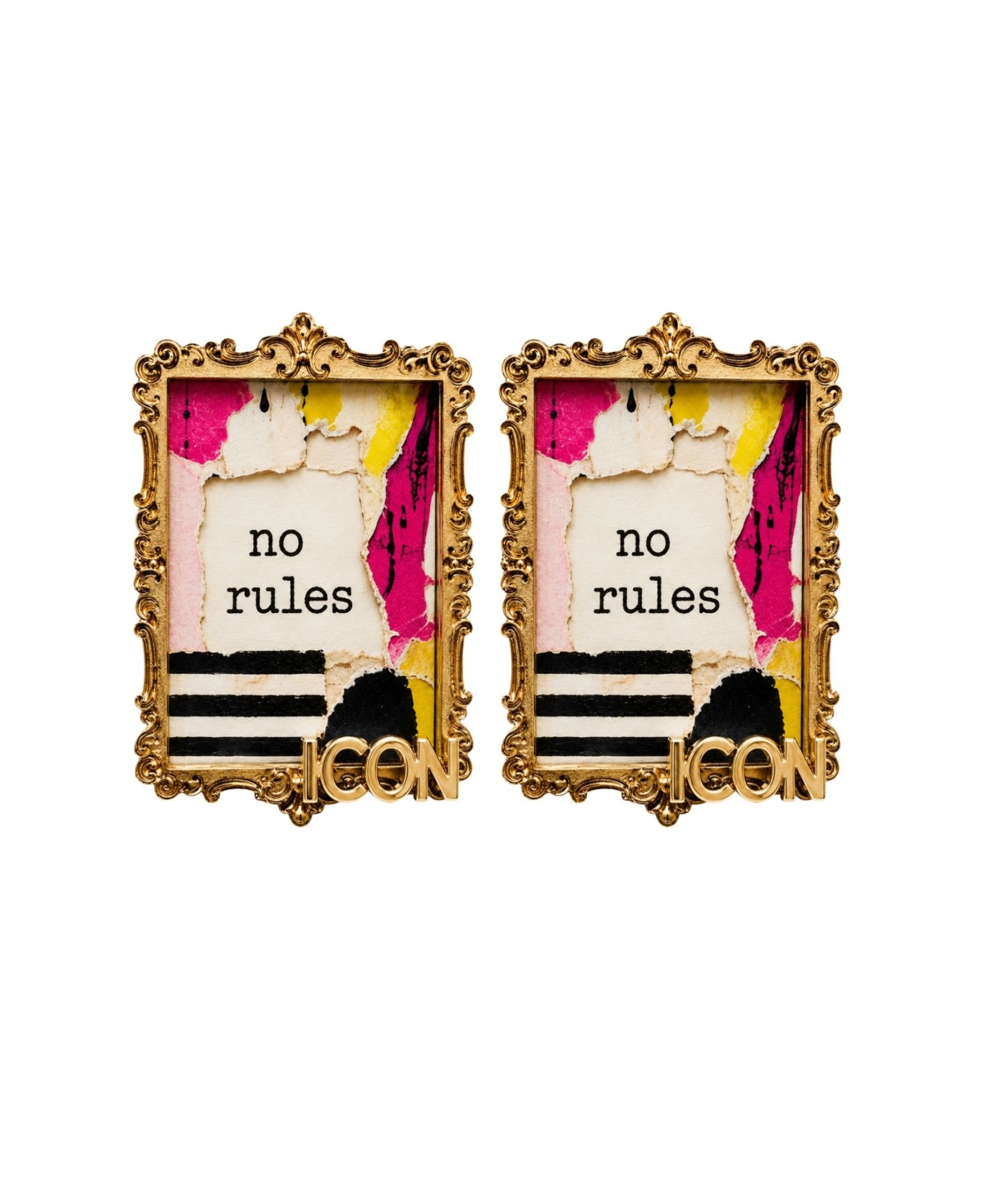 Click here for Swanky Designs The Art Stud Statement Earrings - M... prices