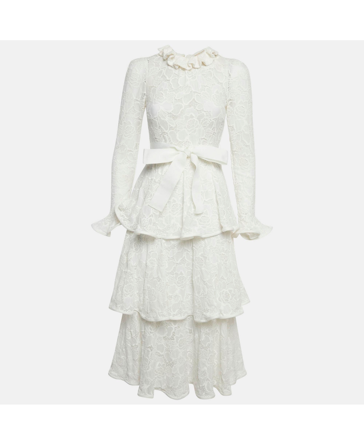 Click here for Pre-Owned Zimmermann Womens Lace Tiered Belted Max... prices