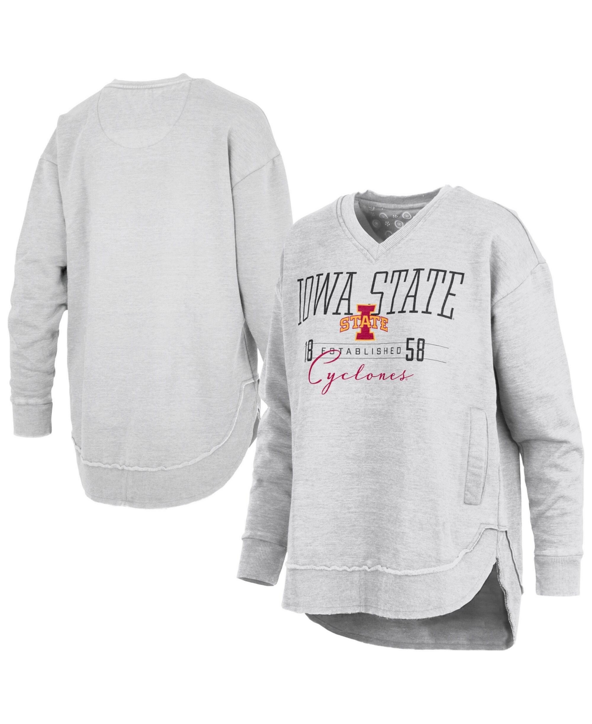 Click here for Pressbox Womens Heather Gray Iowa State Cyclones M... prices