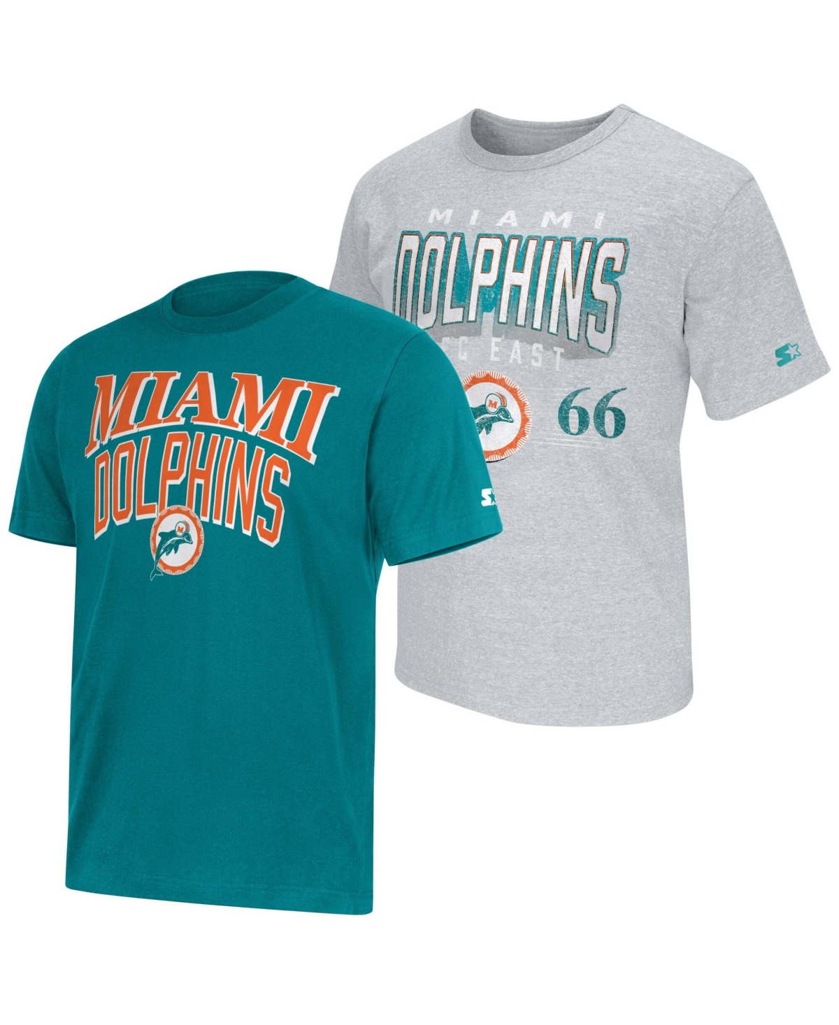 Click here for Starter Mens 2-Pack Aqua/Gray Miami Dolphins Throw... prices