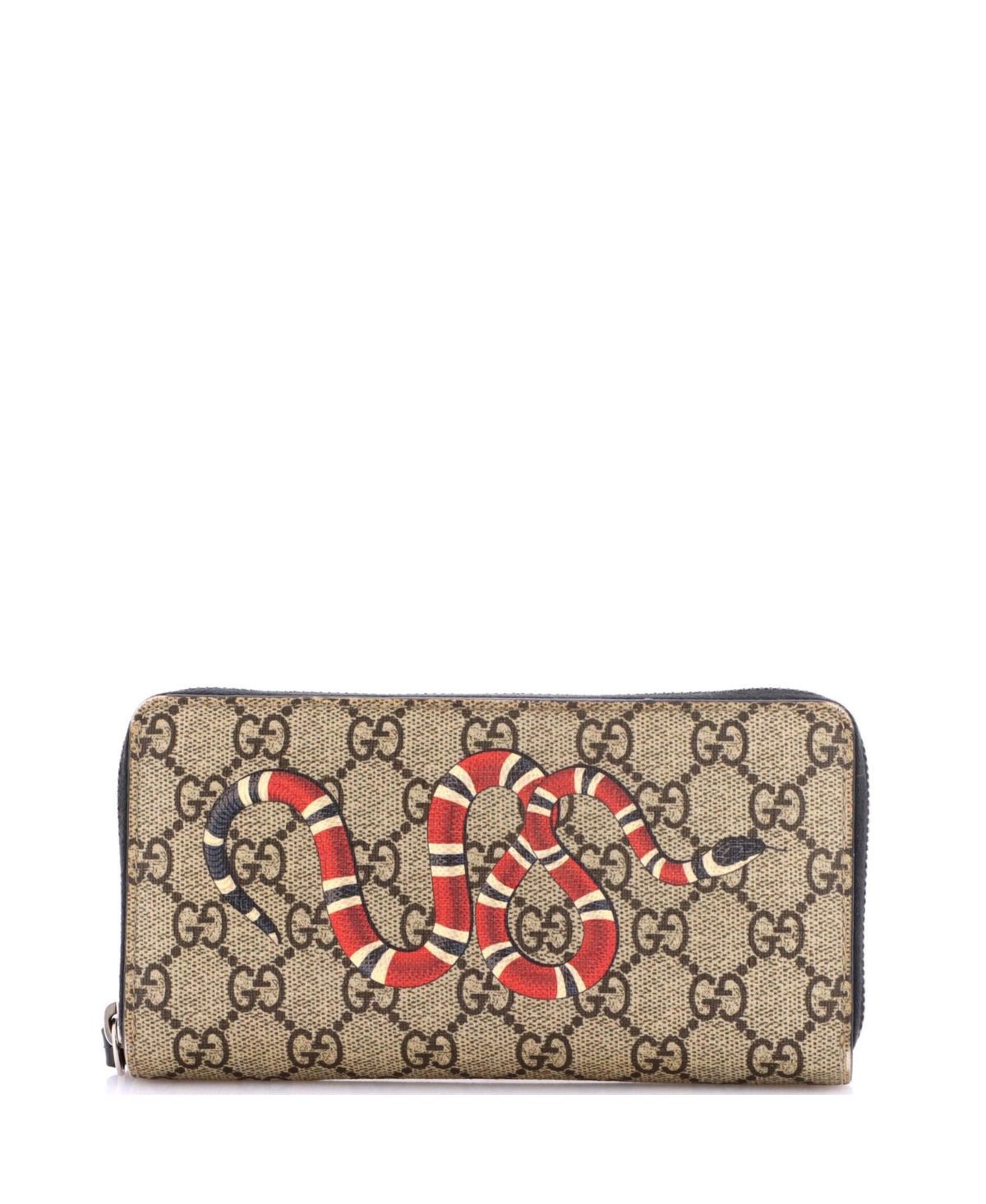 Click here for Pre-Owned Gucci Zip Around Wallet Gg Coated Canvas... prices