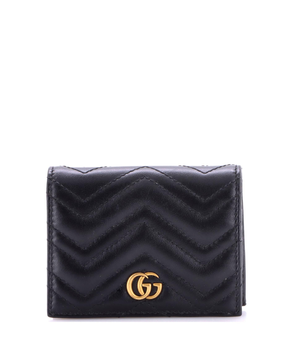 Click here for Pre-Owned Gucci Small Gg Marmont Bifold Wallet Mat... prices