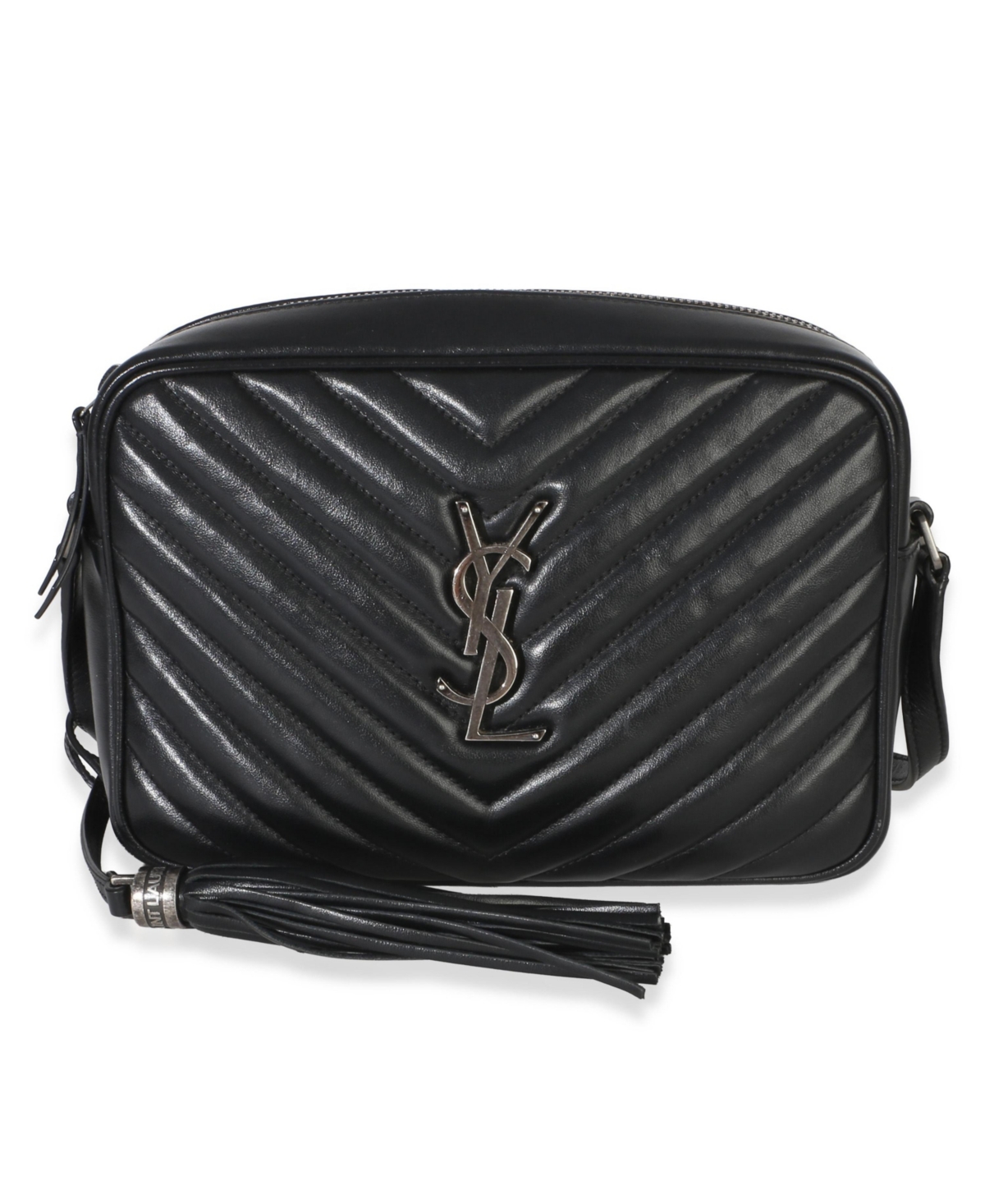 Click here for Pre-Owned Saint Laurent Black Matelasse Calfskin L... prices