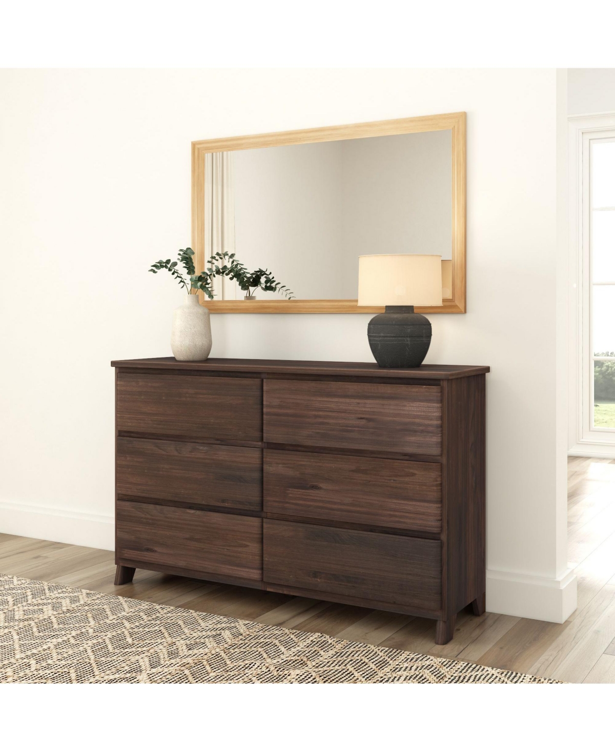Click here for Plank+Beam Solid Wood Farmhouse 6 Drawer Dresser -... prices