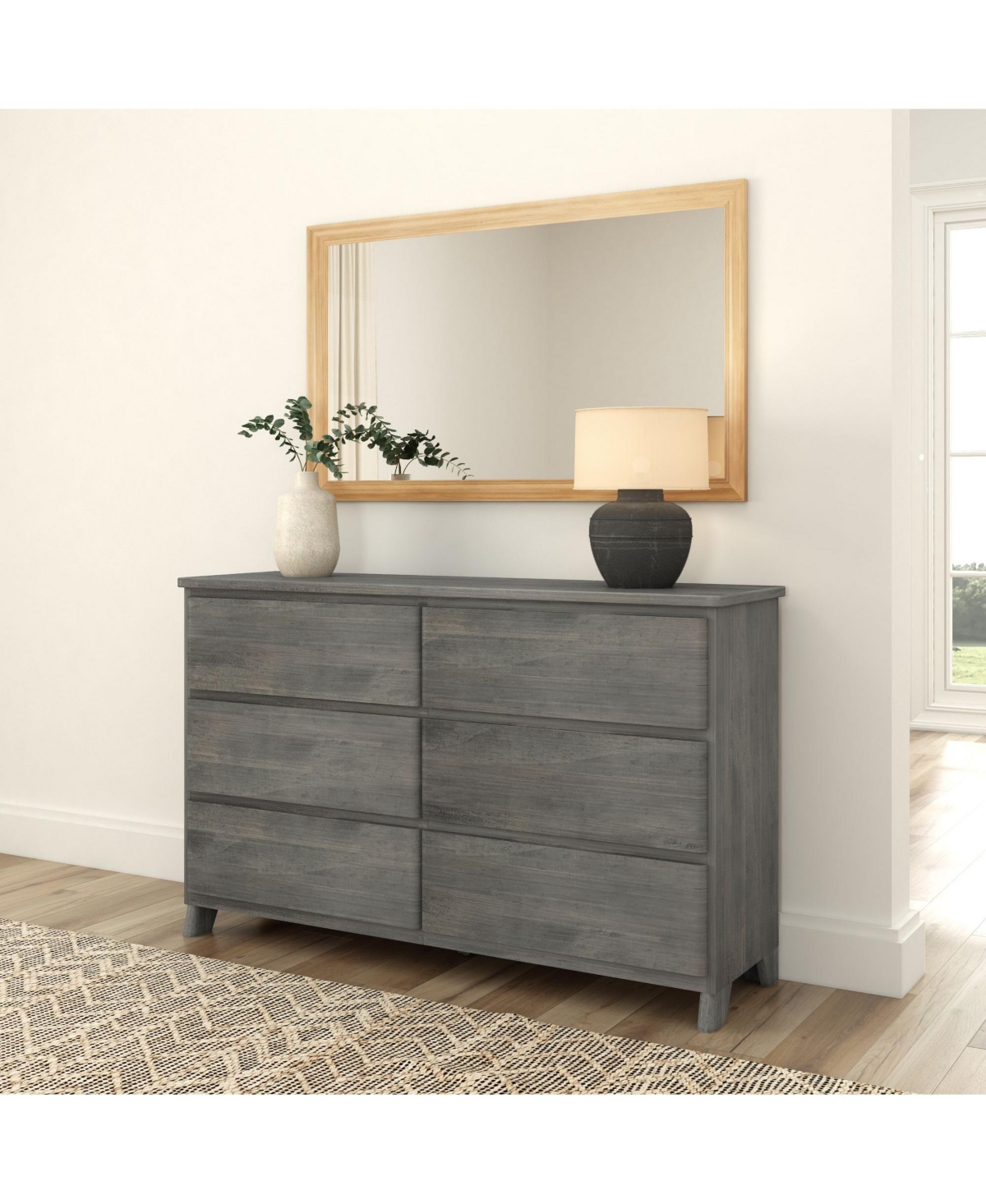 Click here for Plank+Beam Solid Wood Farmhouse 6 Drawer Dresser -... prices