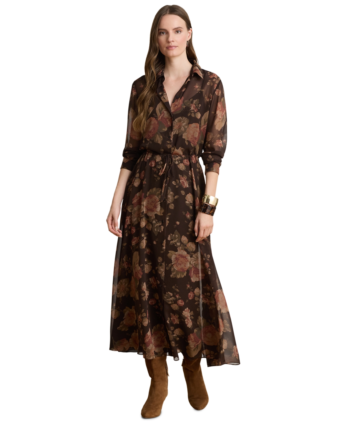 Click here for Lauren Ralph Lauren Petite Graceful Chiffon Floral... prices