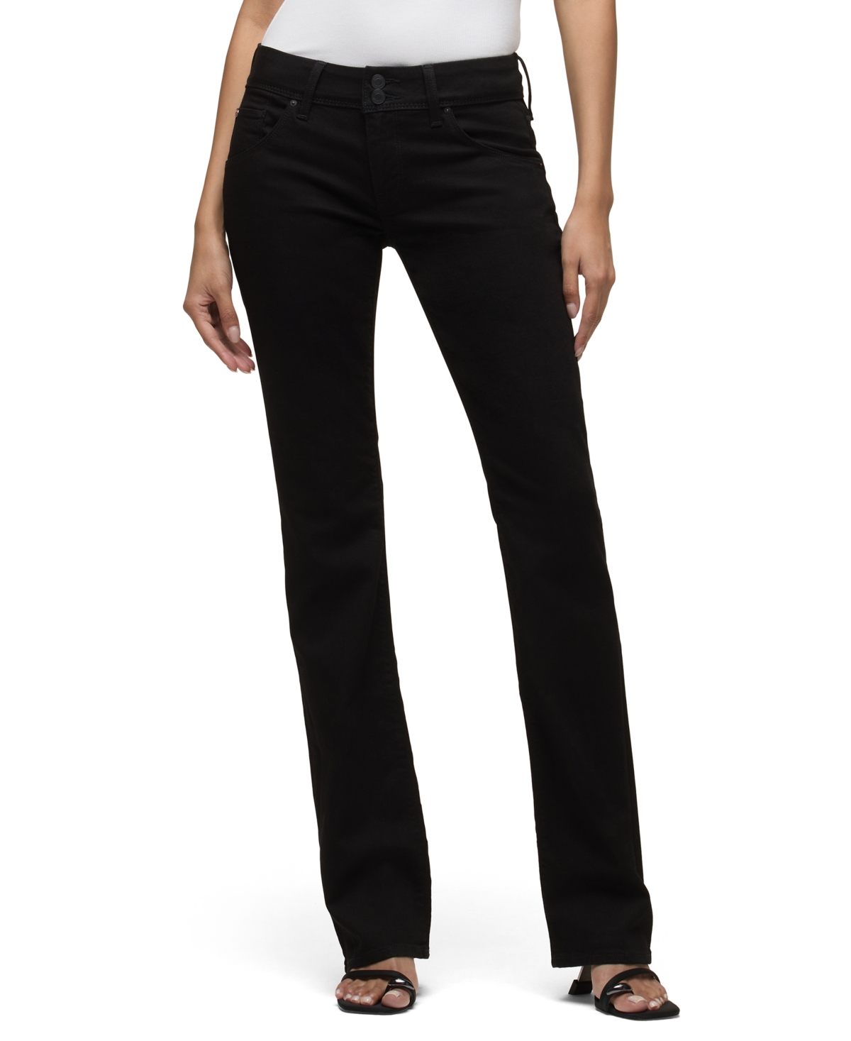 Click here for Hudson Jeans Womens Beth Mid-Rise Baby Boot Jeans... prices