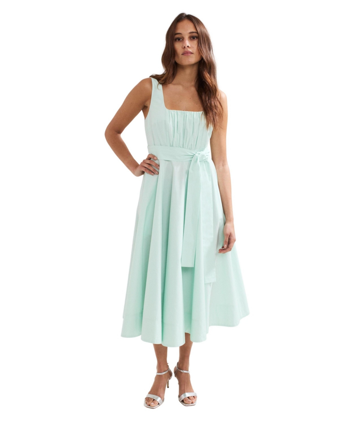 Click here for Phase Eight Womens Melinda Cotton Tie Midi Dress -... prices