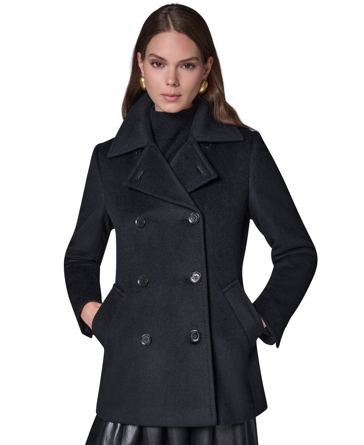 Click here for Donna Karan New York Womens Short Double Breasted... prices