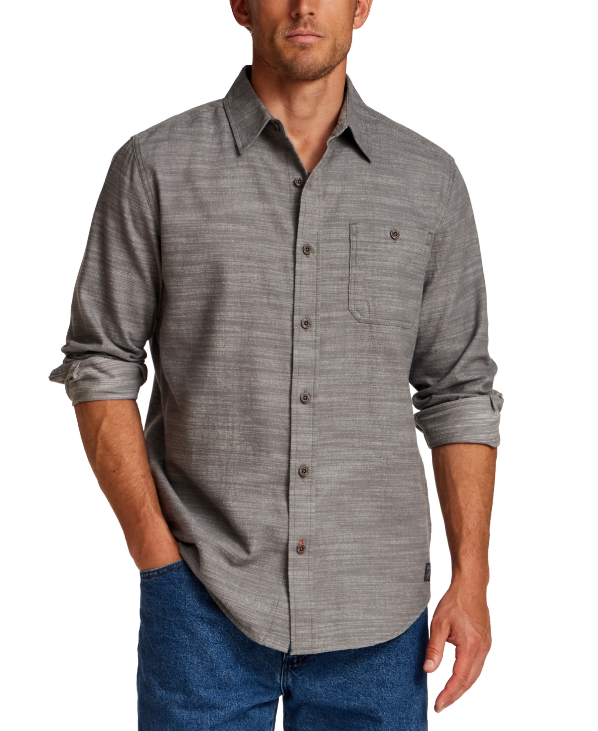 Click here for Weatherproof Vintage Mens Peached Slub Solid Shirt... prices