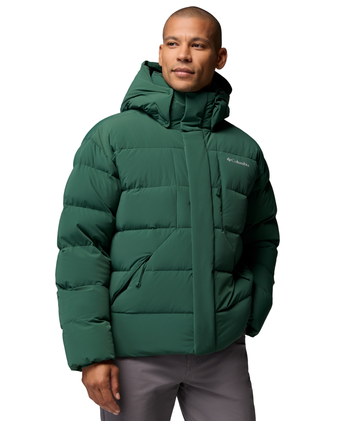 Click here for Columbia Mens Amaze Puff Hooded Jacket - Rain Fore... prices