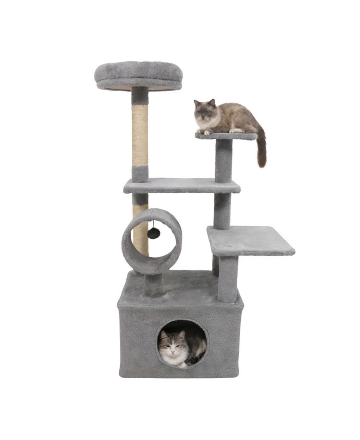 Click here for Hongge 48 Inch Multi-Level Cat Tree with Cylinder... prices