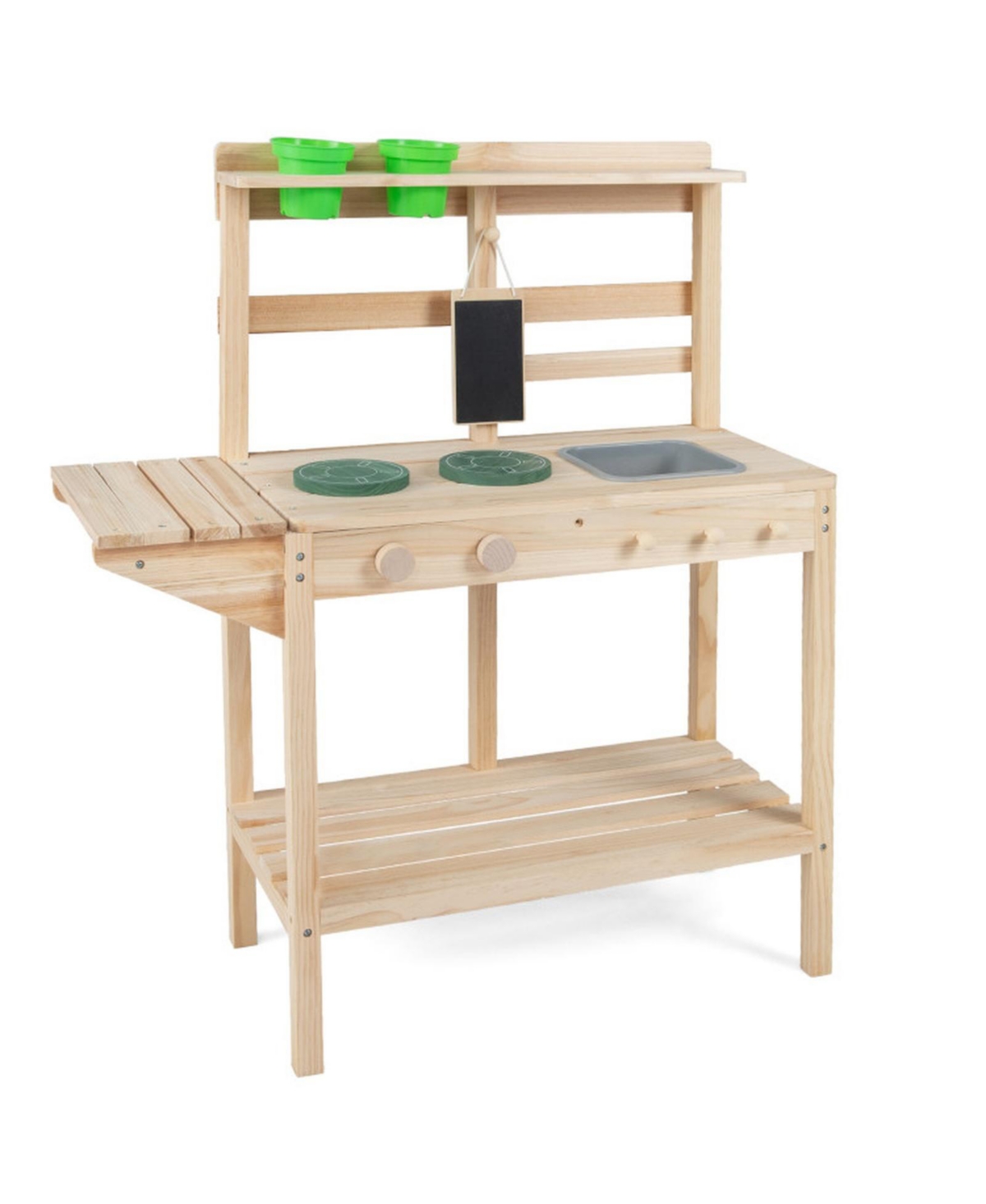 Click here for Hongge Wooden Mud Kitchen with Chalkboard  Ages 3+... prices