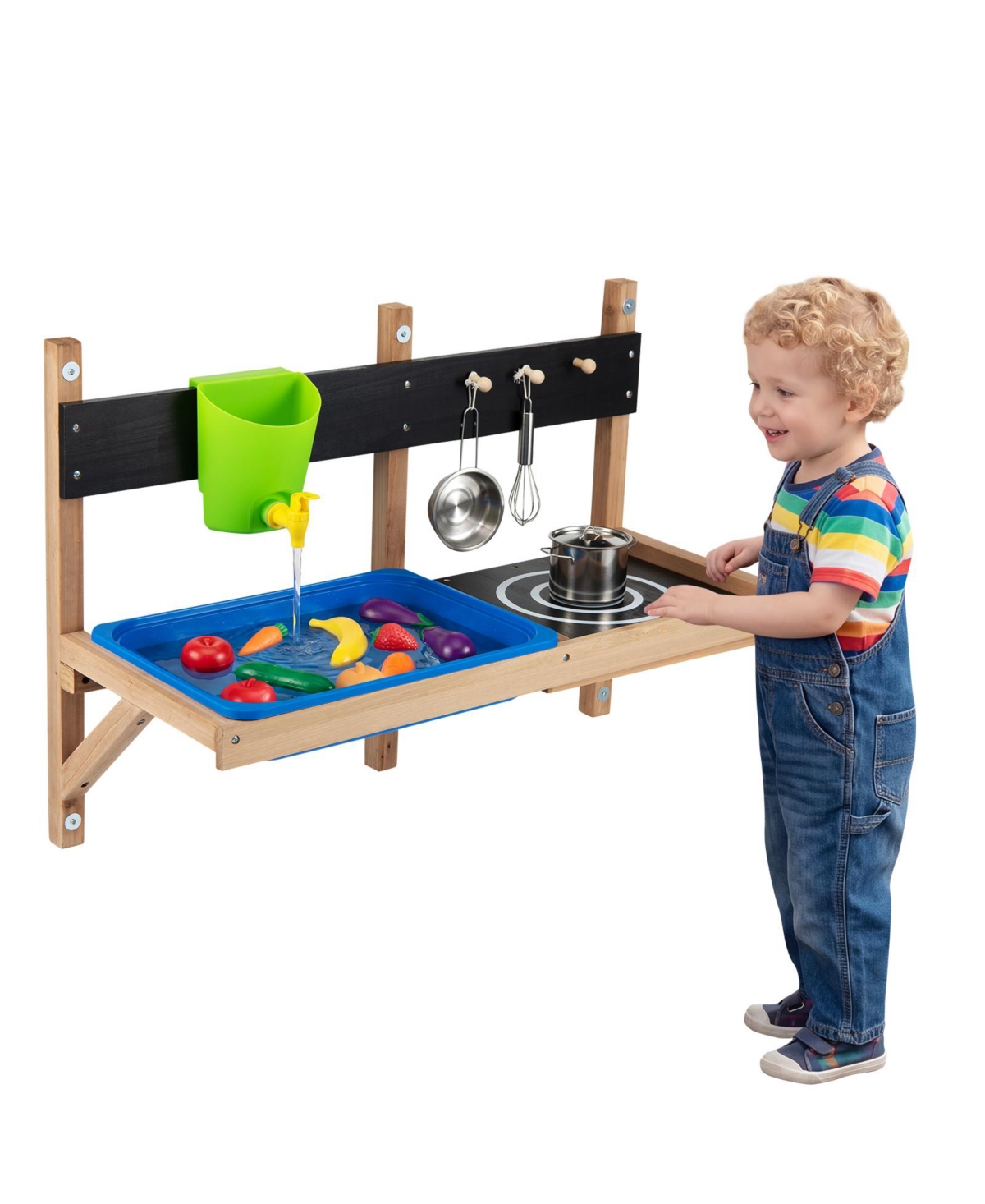 Click here for Gymax Outdoor Wall Mounted Mud Kitchen for Kids Wo... prices