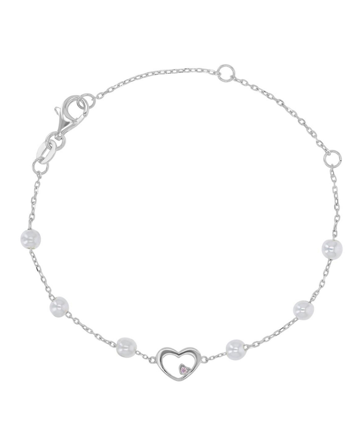 Click here for Macys Rhodium Over Silver Cultured Pearl and Pink... prices