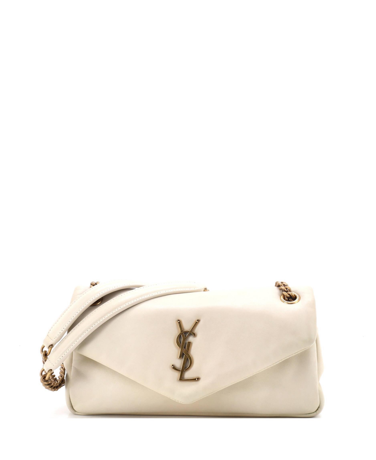 Click here for Pre-Owned Saint Laurent Medium Calypso Flap Bag Le... prices