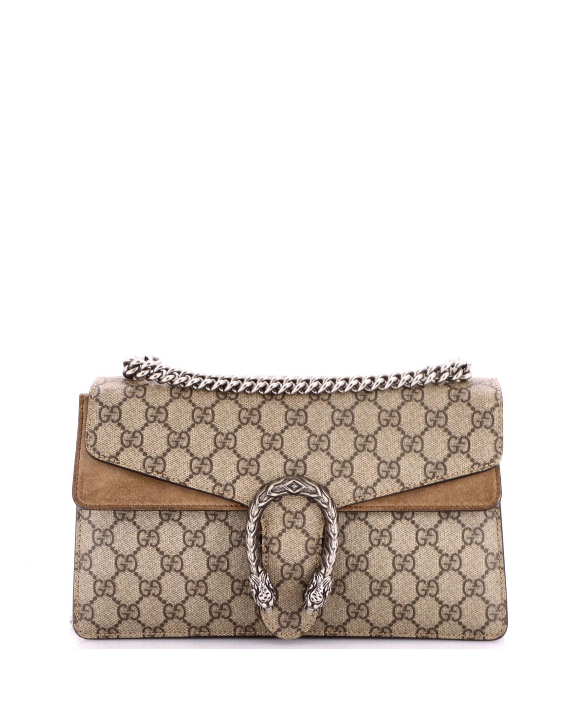 Click here for Pre-Owned Gucci Small Dionysus Bag Gg Coated Canva... prices