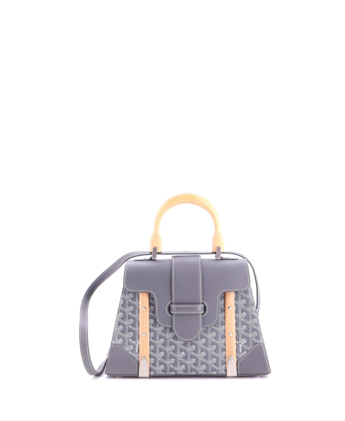 Click here for Pre-Owned Goyard Pm Saigon Top Handle Bag Coated C... prices