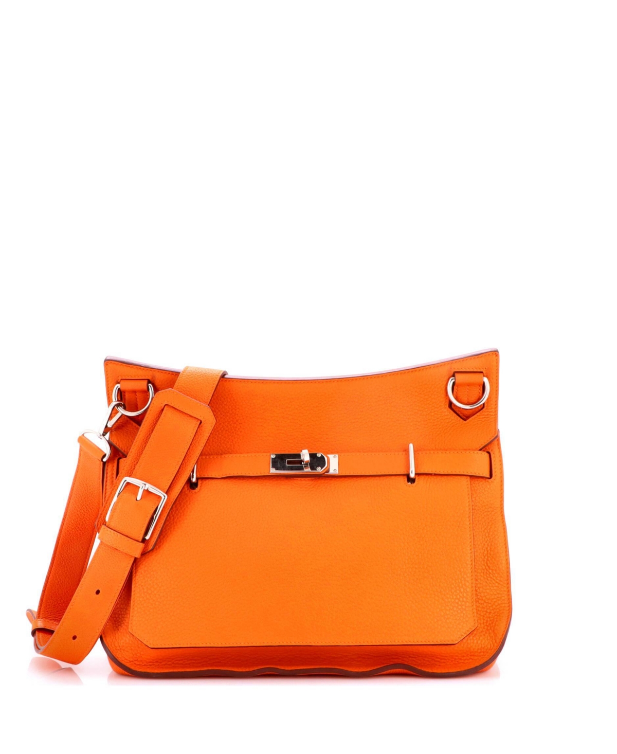 Click here for Pre-Owned Hermes 37 Jypsiere Bag Clemence - Orange prices