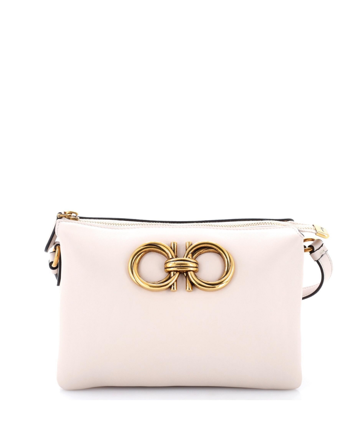 Click here for Pre-Owned Salvatore Ferragamo Mini Trapezio Zip Cr... prices