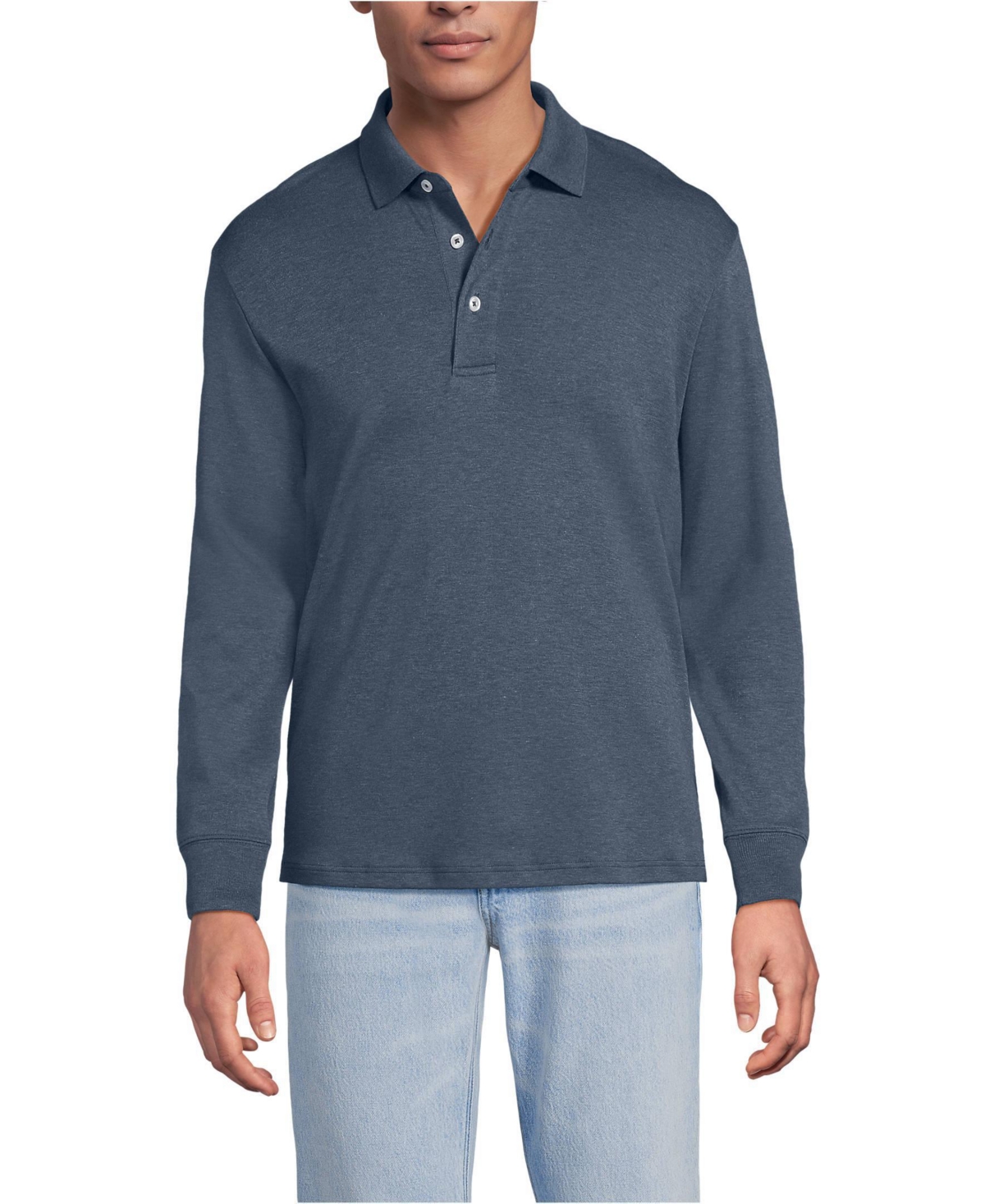 Click here for Lands End Big & Tall Long Sleeve Cotton Supima Pol... prices
