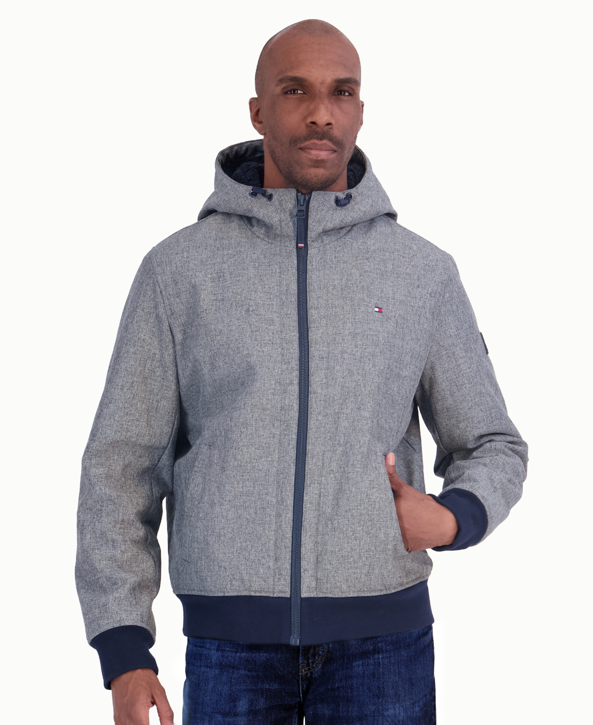 Click here for Tommy Hilfiger Mens Sherpa Lined Soft Shell Bomber... prices