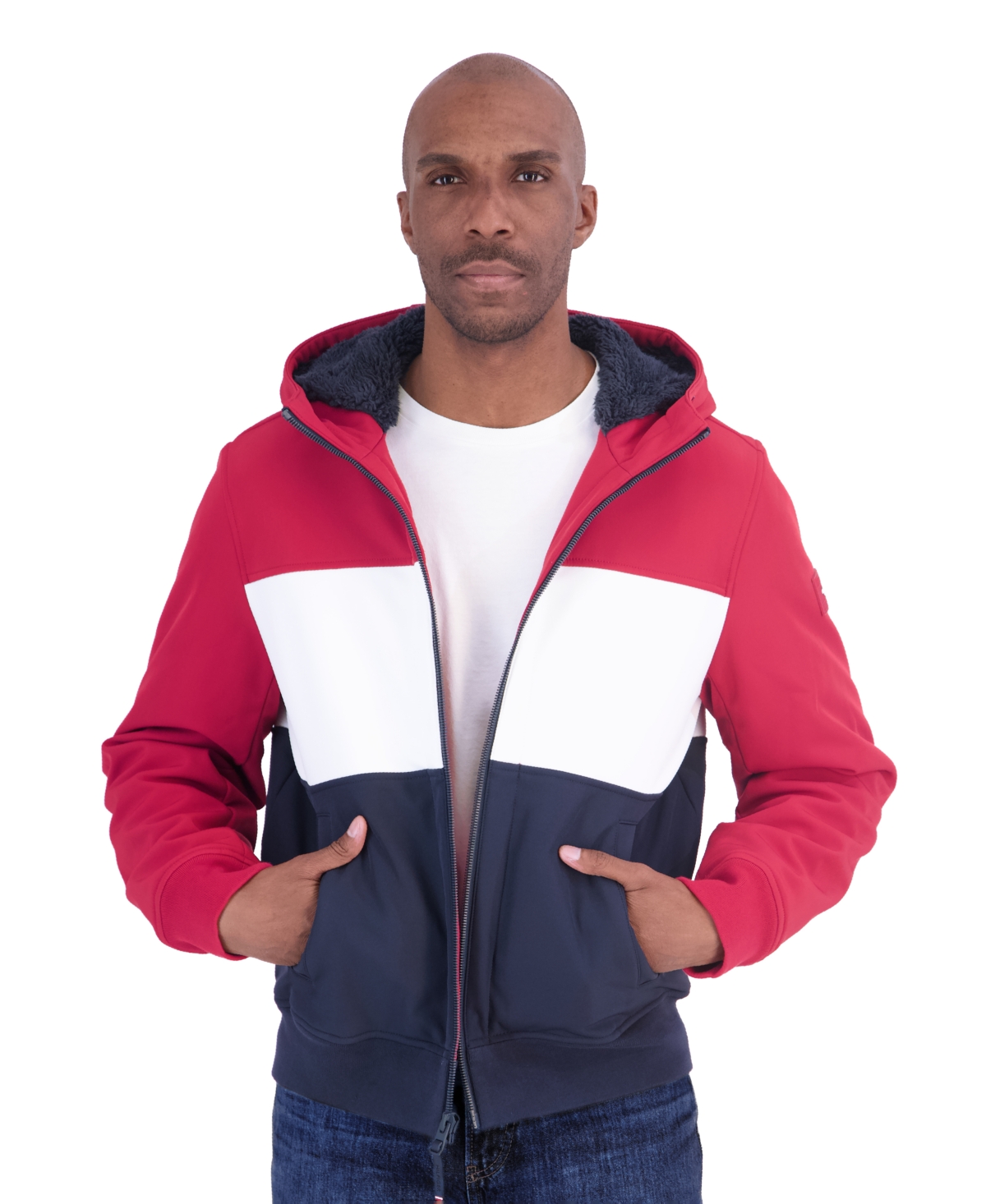 Click here for Tommy Hilfiger Mens Sherpa Lined Soft Shell Bomber... prices