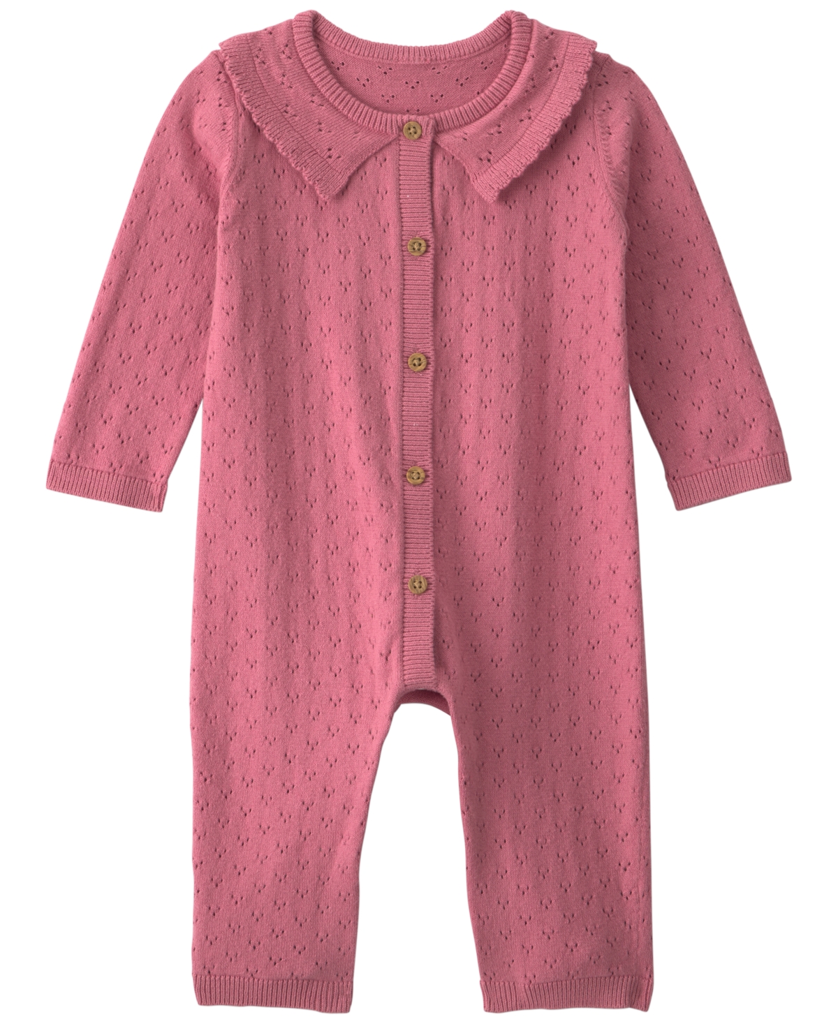 Click here for Carters Baby Girls Pointelle Long-Sleeve Jumpsuit... prices