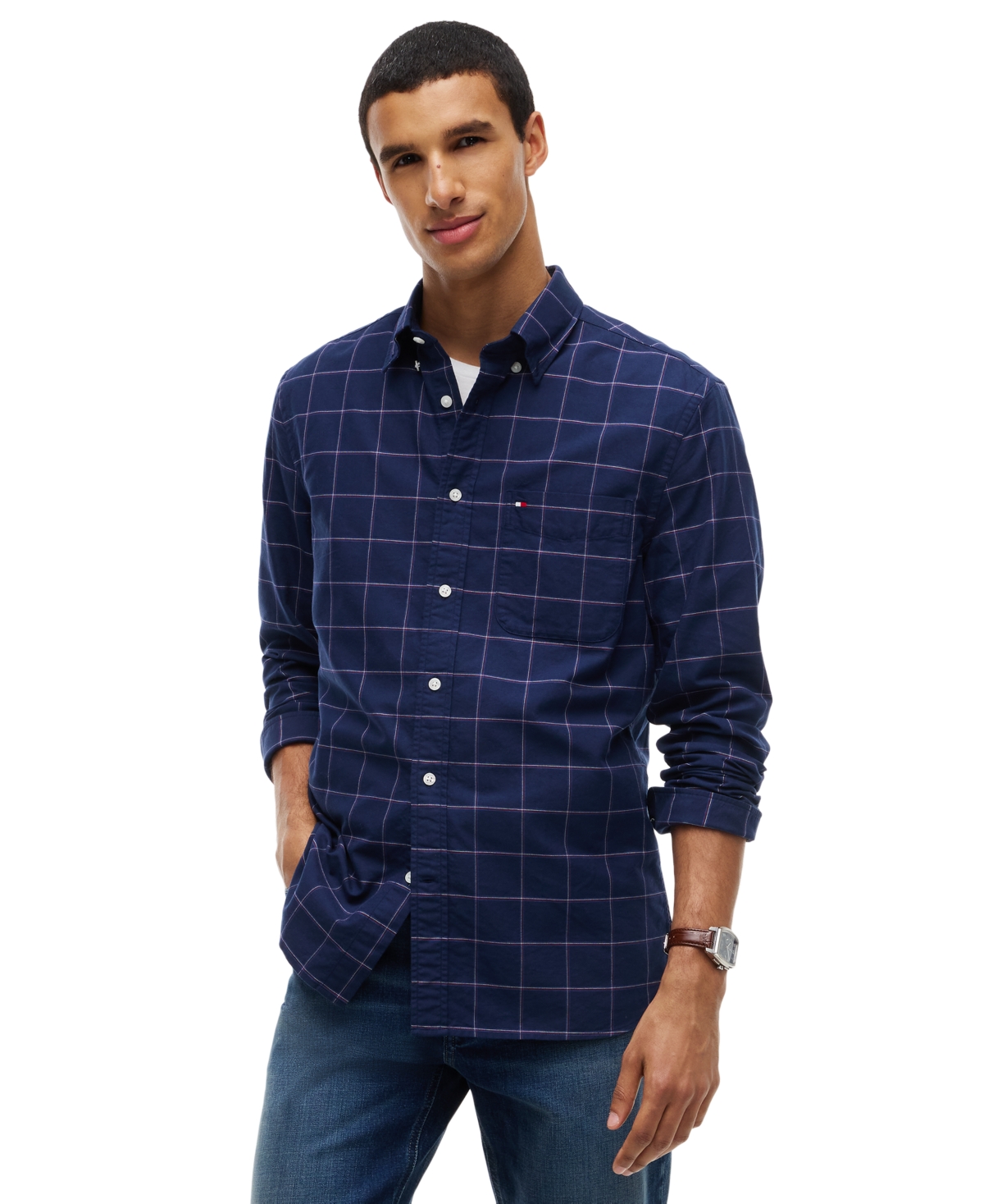 Click here for Tommy Hilfiger Mens Heritage Regular-Fit Oxford Sh... prices