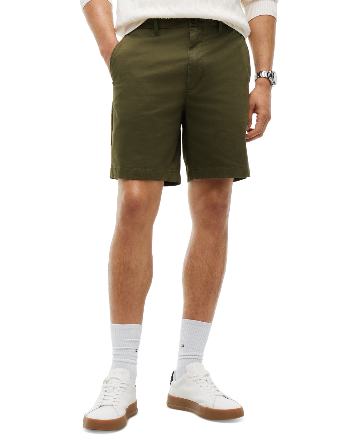 Click here for Tommy Hilfiger Mens Dover Essential Twill 8 Shorts... prices