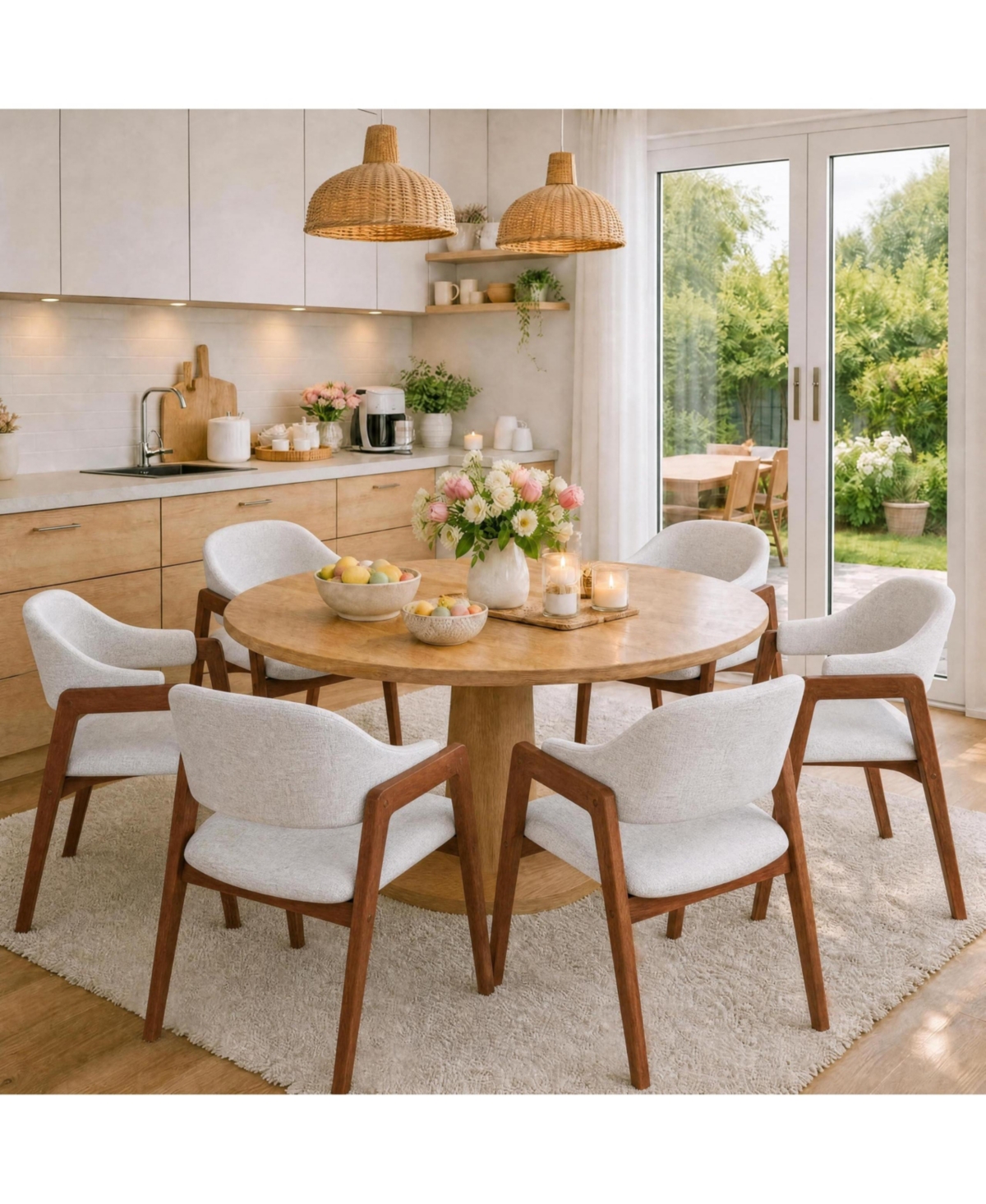 Click here for homfan Dining Chairs with Arms  Modern Upholstered... prices