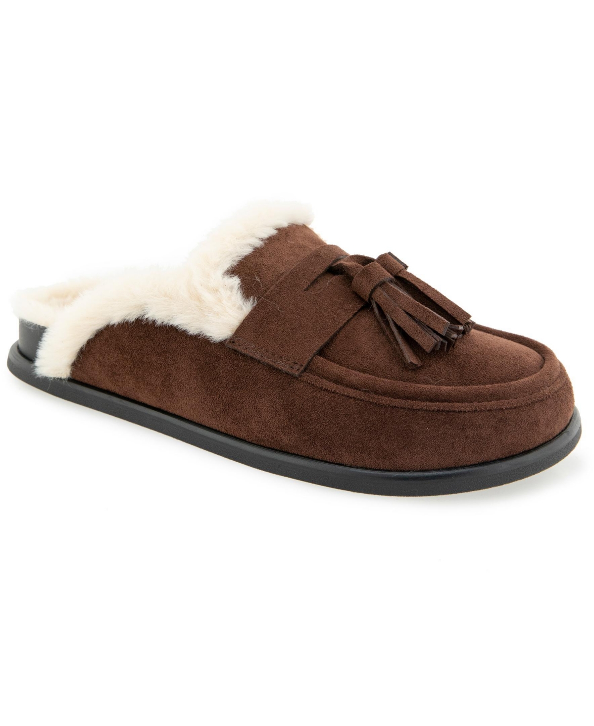 Click here for Kensie Womens Viktor Faux Fur Lined Mule - Chocola... prices