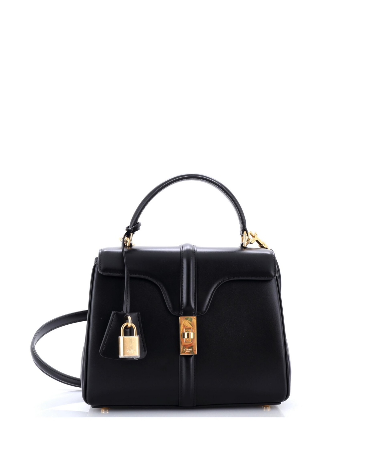 Click here for Pre-Owned Celine Small 16 Top Handle Bag Smooth Ca... prices