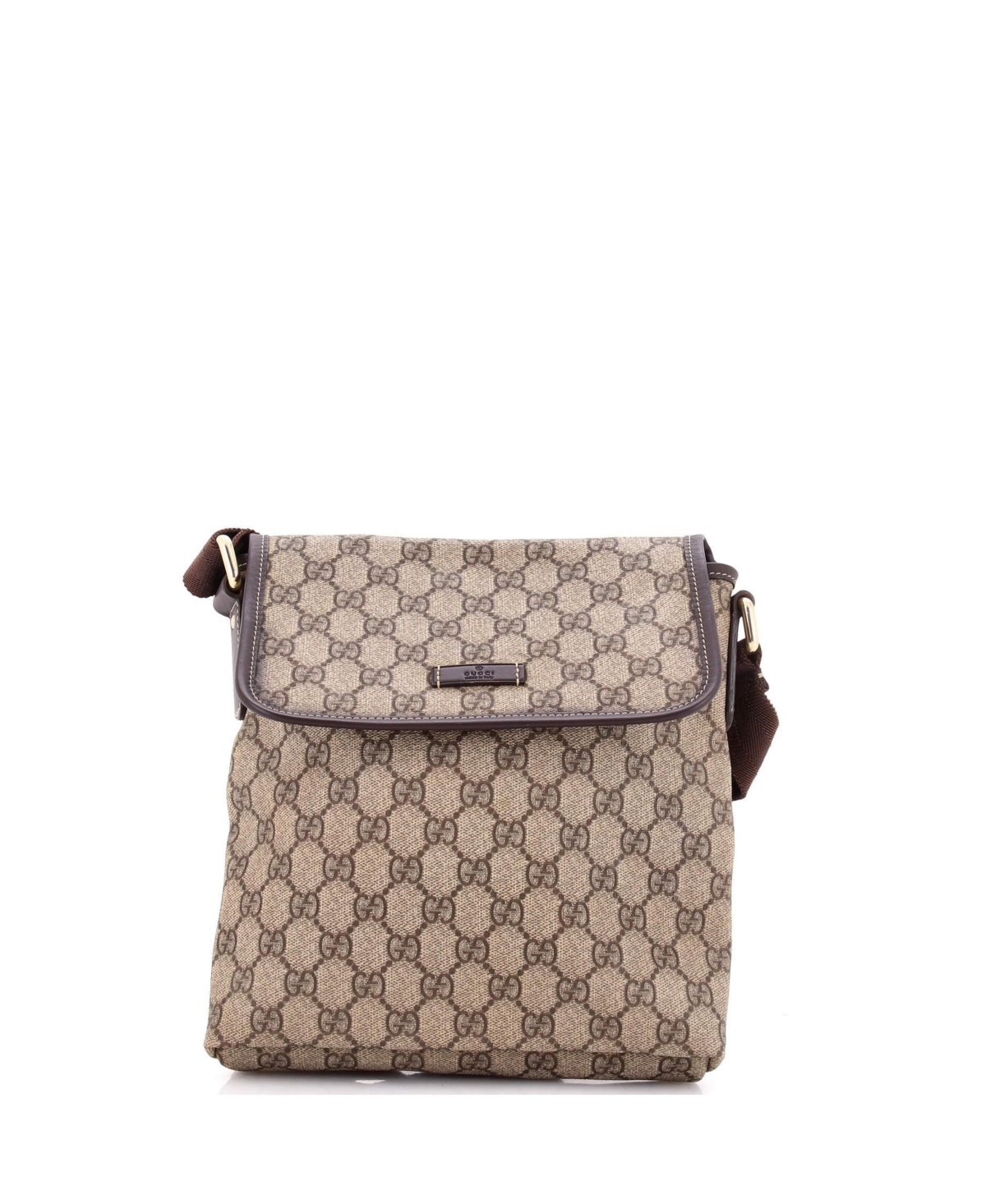 Click here for Pre-Owned Gucci Small Flap Messenger Gg Coated Can... prices