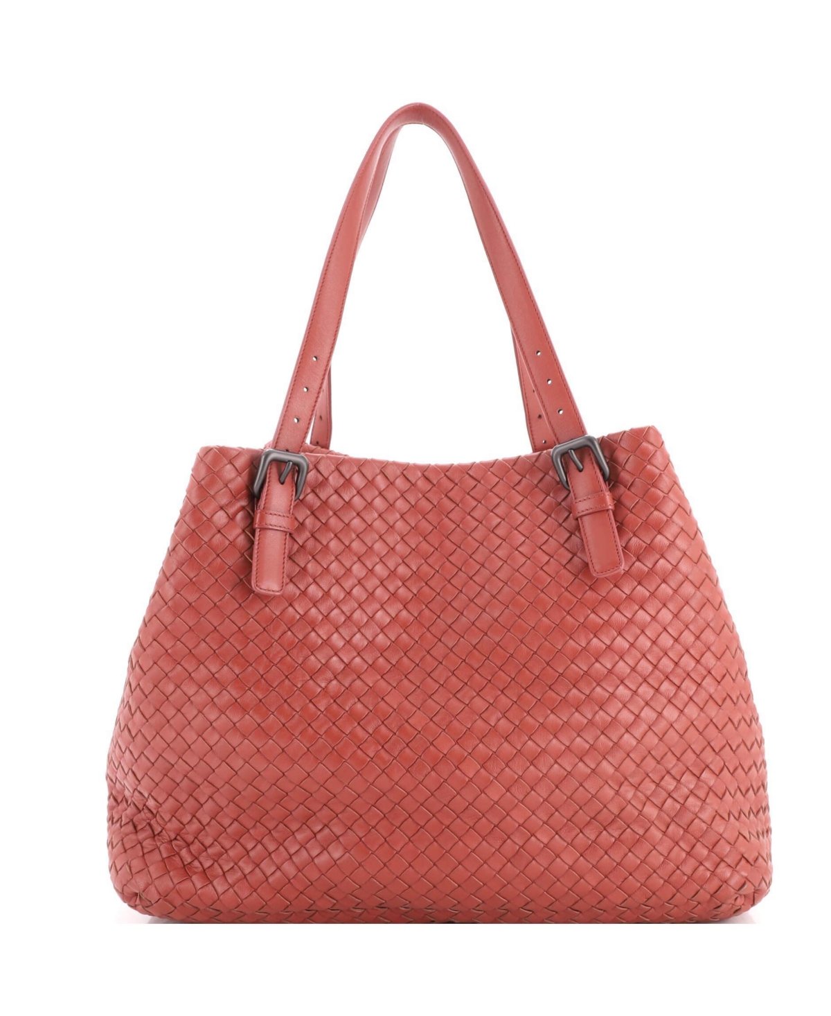 Click here for Pre-Owned Bottega Veneta Large A-Shape Tote Intrec... prices