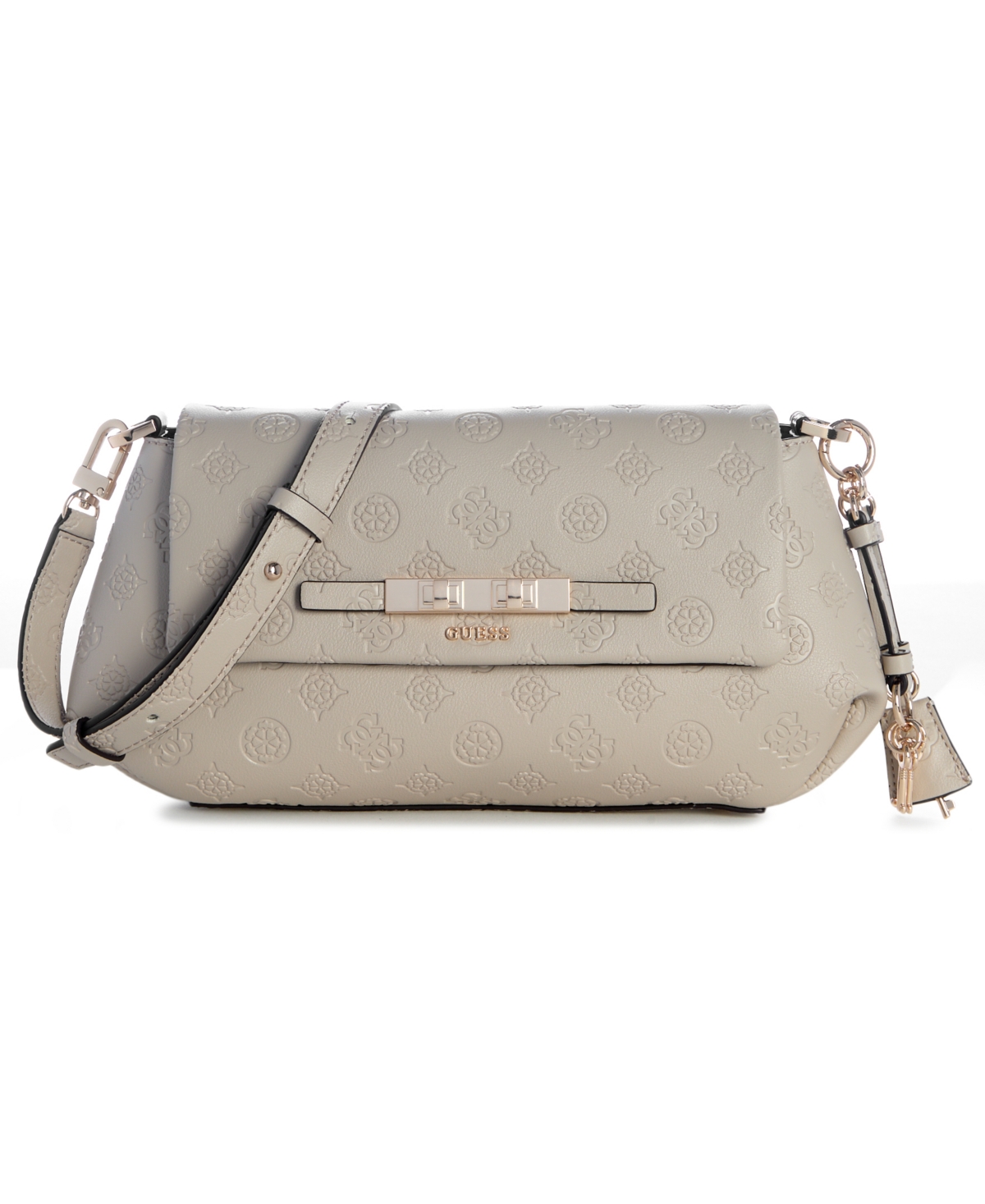 Click here for Guess Carmella Medium Flap Crossbody Handbag - Bon... prices