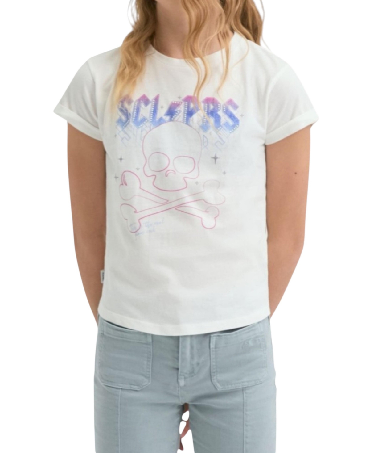 Click here for Scalpers Womens Glam Tee Girls - White prices