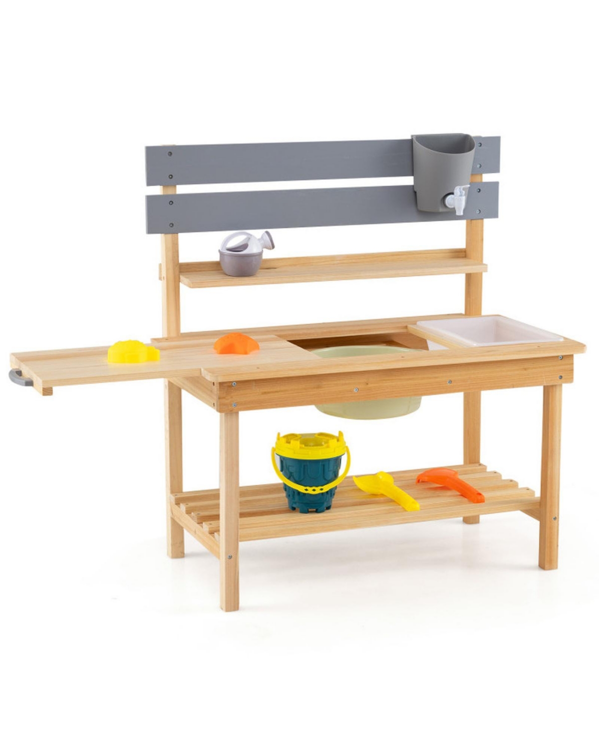 Click here for Sugift Outdoor Mud Kitchen with Pullout Tabletop a... prices