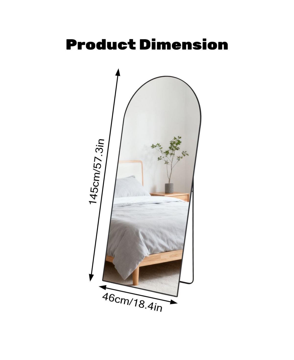 Click here for Busdays 58 x 19 Inch Full Length Floor Mirror with... prices