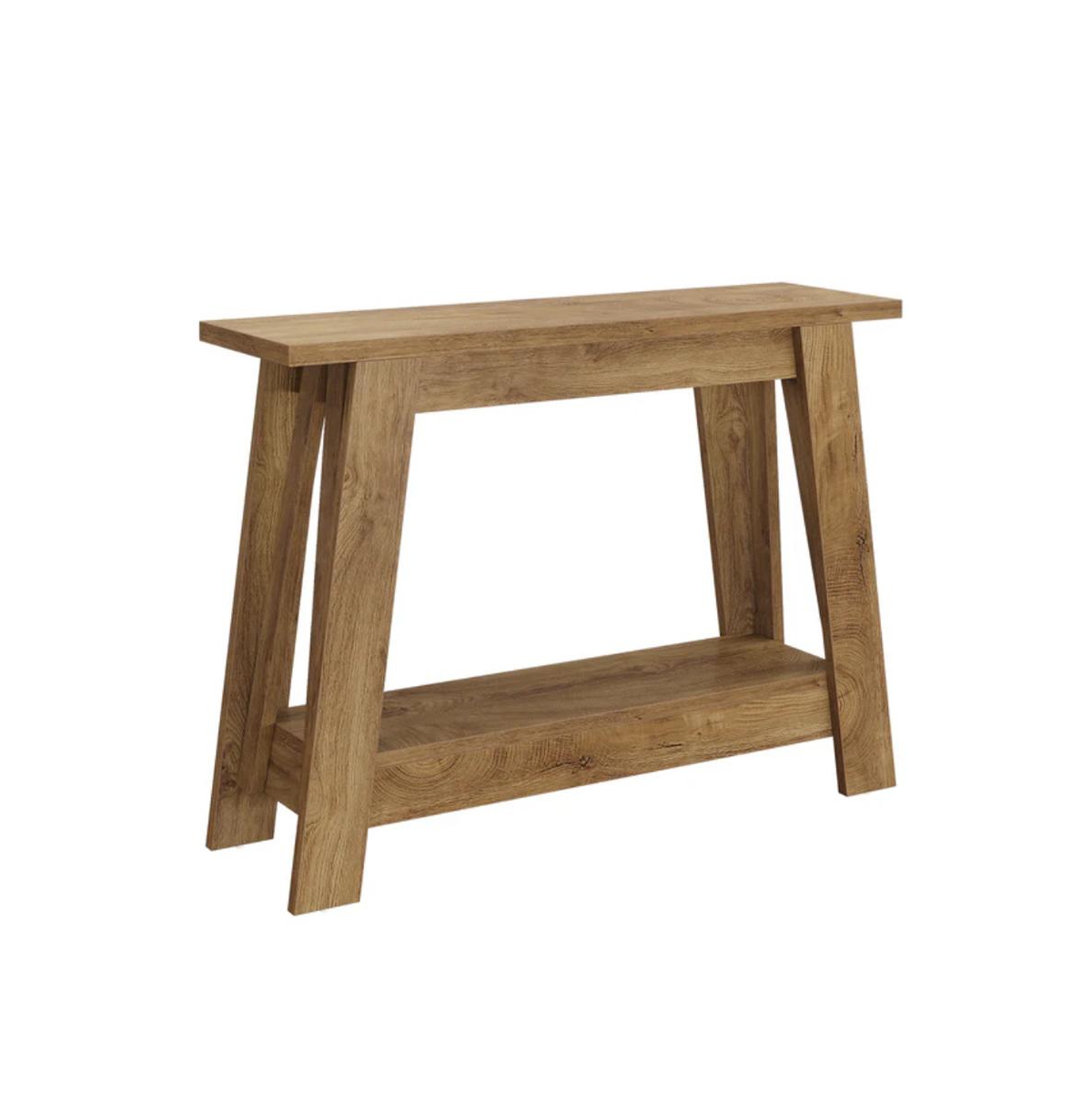 Click here for Slickblue 2-Tier Farmhouse Console Table with Stor... prices