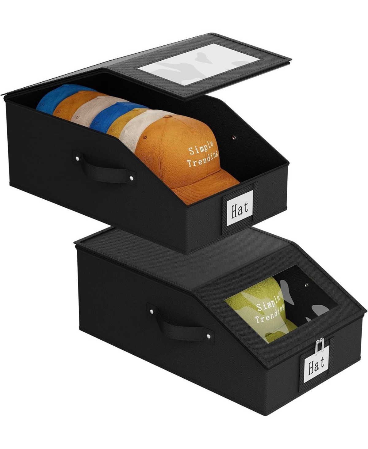 Click here for Aoligeijs Baseball Cap Organizer Storage Box - Bla... prices