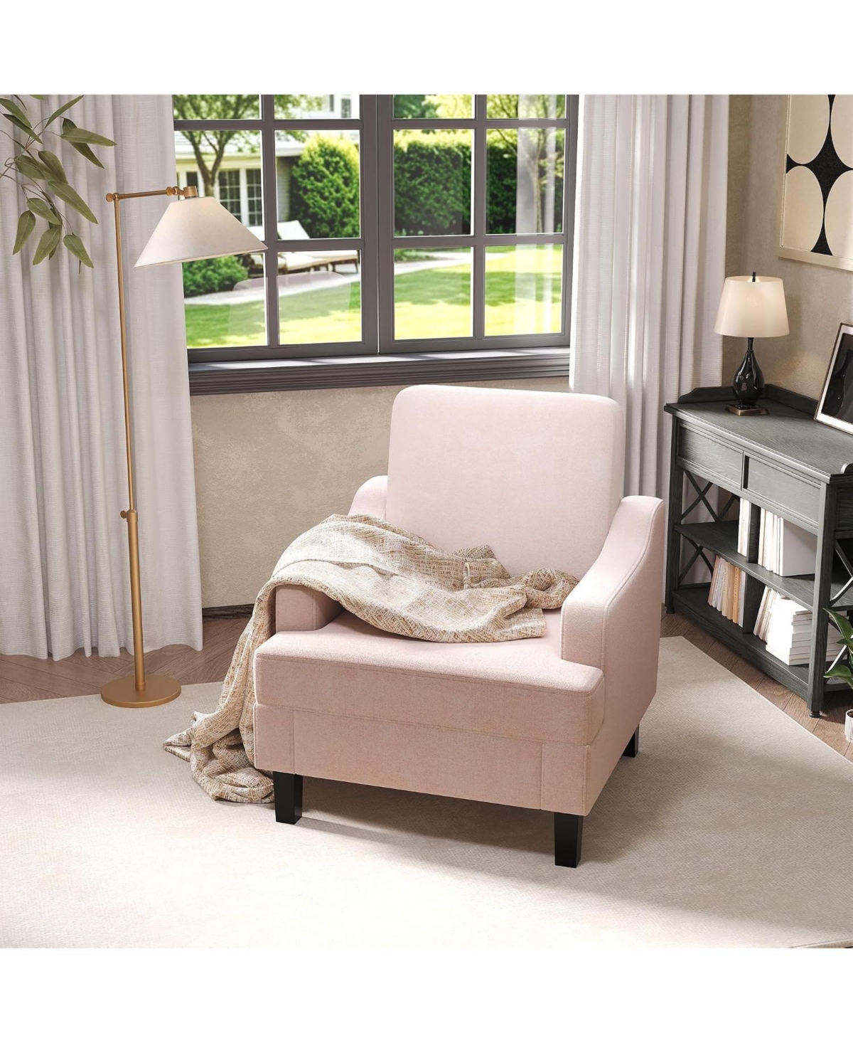 Click here for gaomon Modern Chenille Accent Sofa Chair  Armchair... prices
