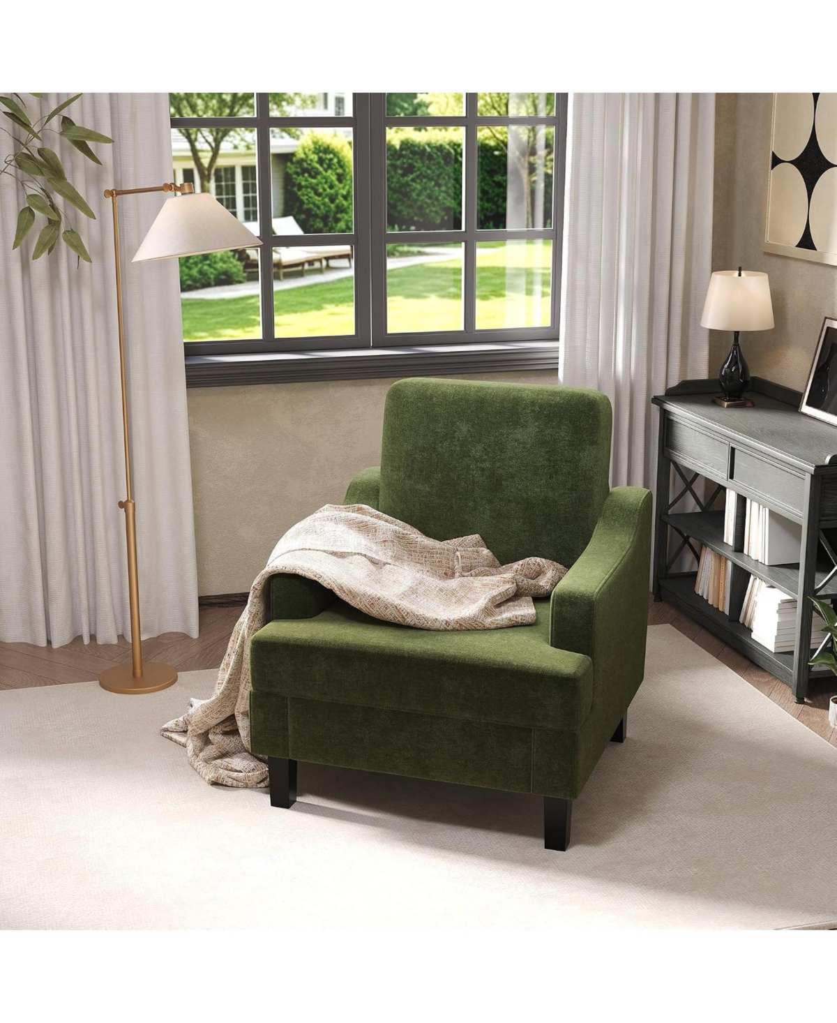 Click here for gaomon Modern Chenille Accent Sofa Chair  Armchair... prices