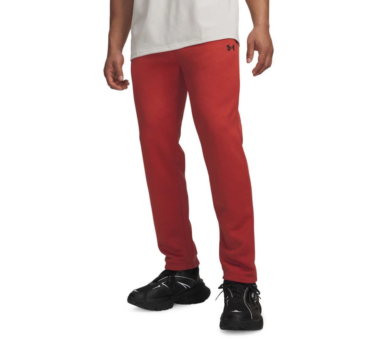 Click here for Under Armour Mens Fleece Pants - Heritage Red/Blac... prices