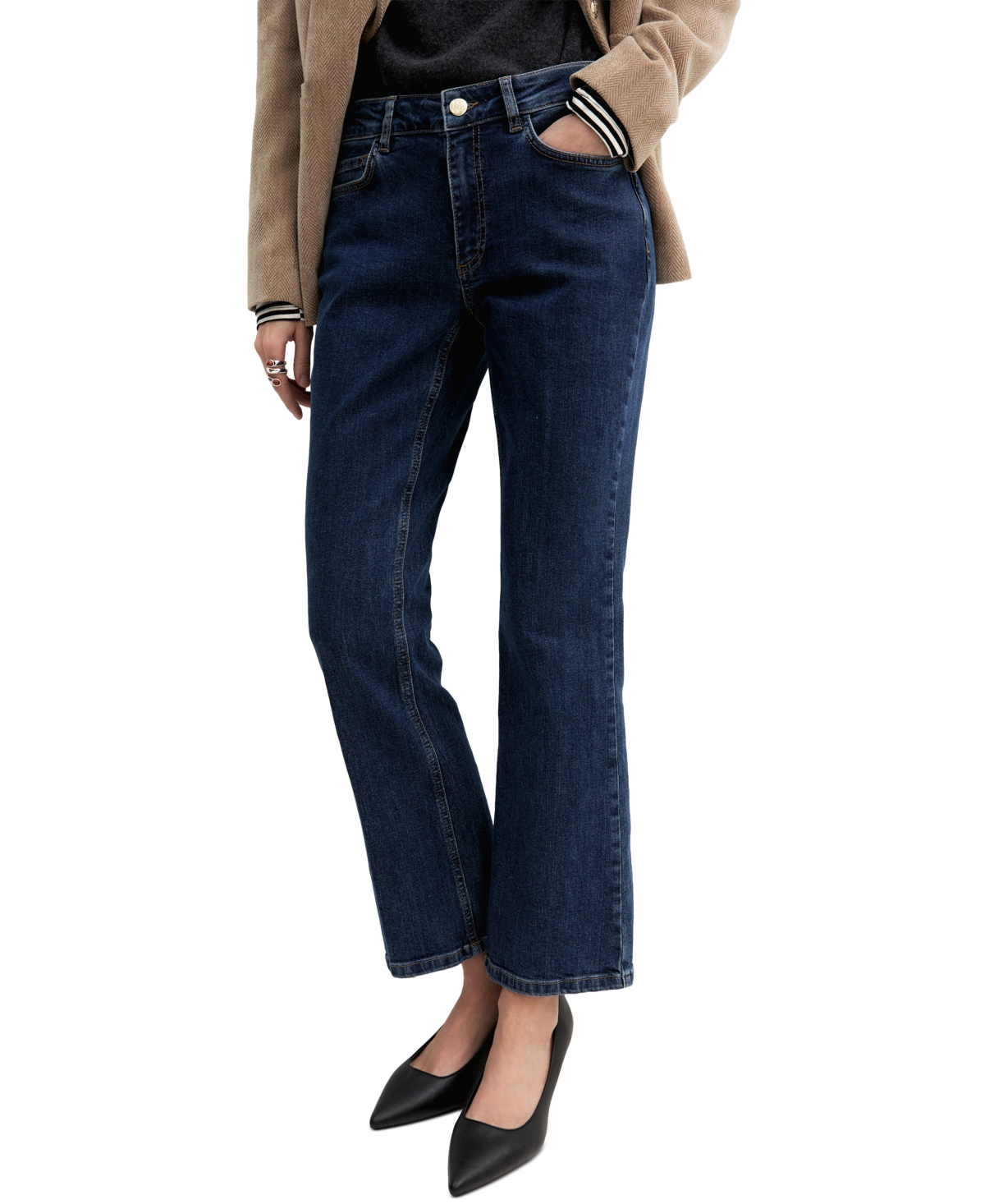 Click here for Emme Marella Womens Slim-Flare High-Rise Jeans - N... prices